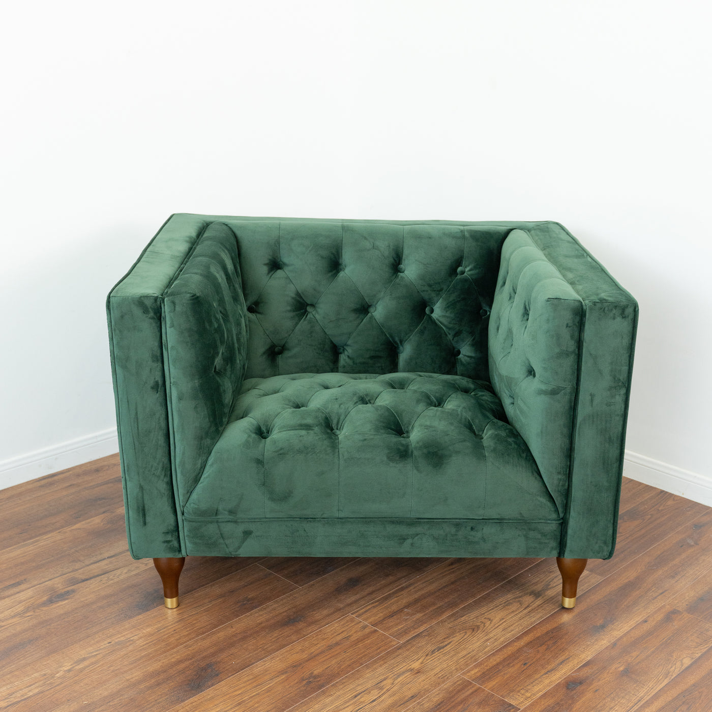 Evelyn Dark Green Velvet Lounge Chair – Harwin Furniture
