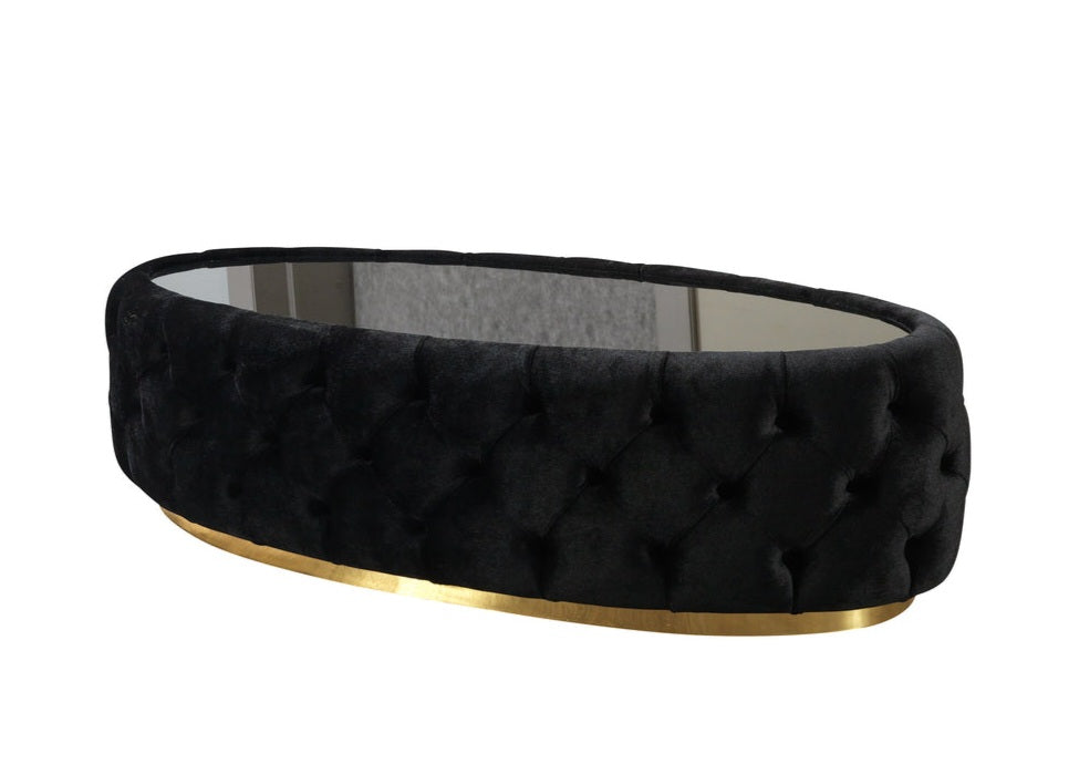 Daphne Black Velvet Coffee Table – Harwin Furniture