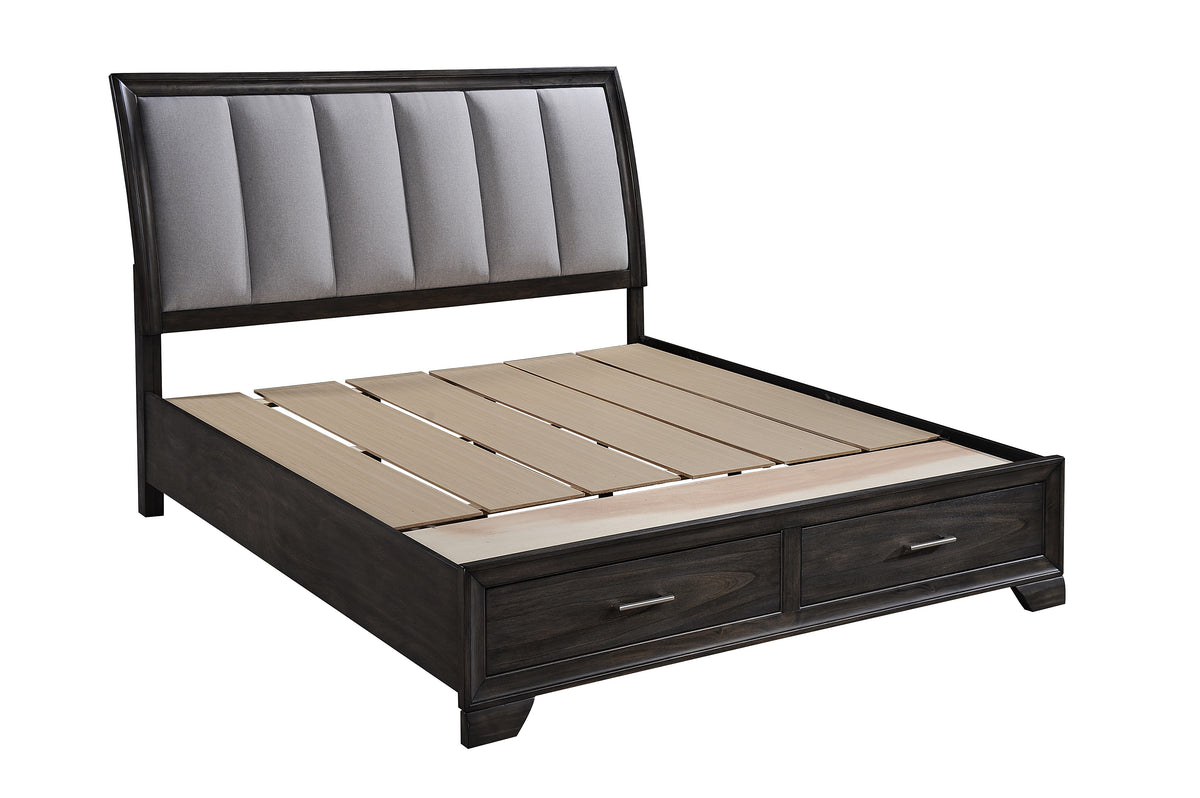 Jaymes Gray Storage Platform Bedroom Set | B6580 – Harwin Furniture